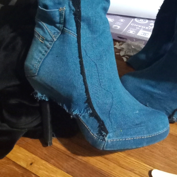 Madeline Stuart | Shoes | Hand Made From 2 Spandex Blue Jeans Maneline ...